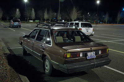 OLD PARKED CARS.: 1985 Volkswagen Quantum GL.