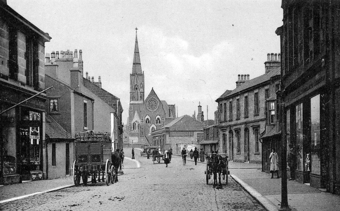 Tour Scotland: Old Photograph Montgomery Street Irvine Scotland