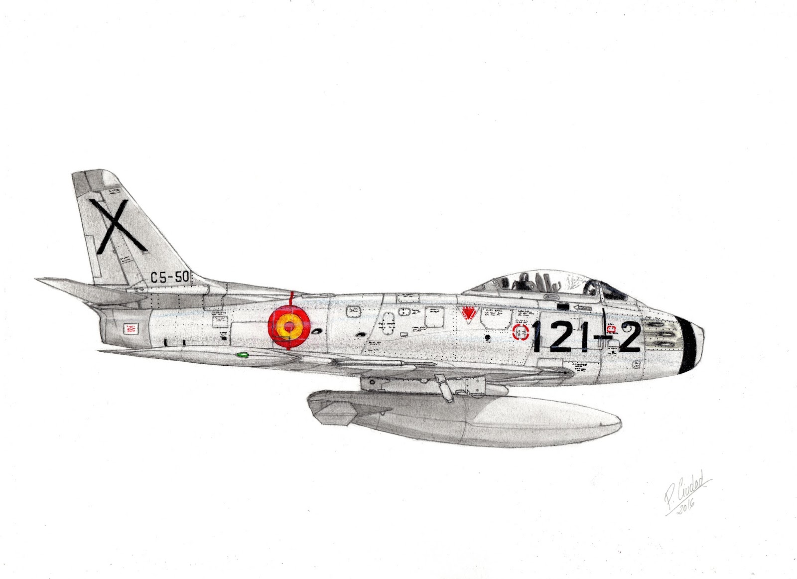 North American F-86F Sabre.