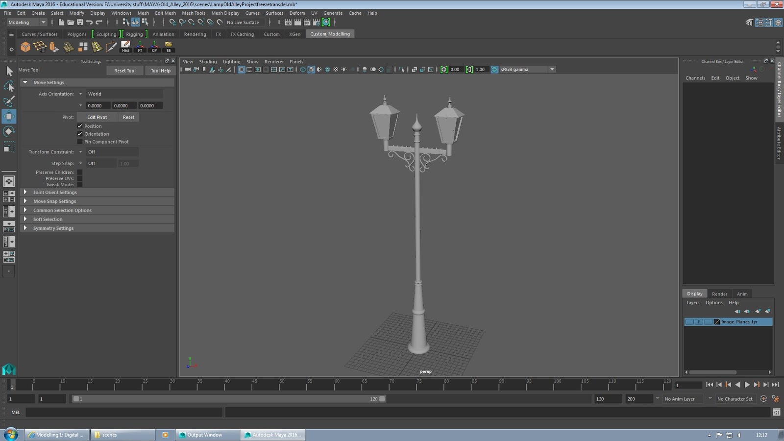 Sky's creative space: Maya tutorial - Old Alley Lamp