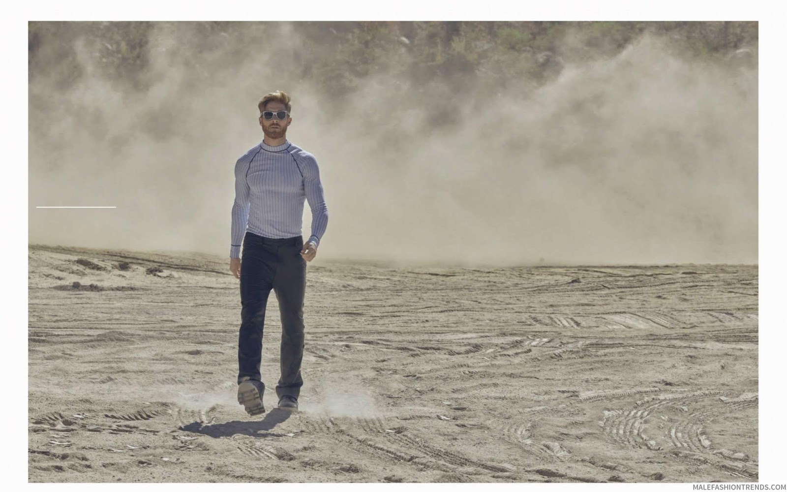 John-Michael Dewall para GQ México en fotos de Fernando Marroquín