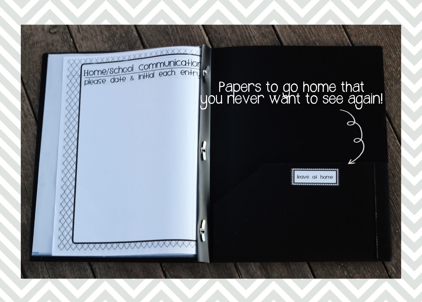 A View Into My Classroom: Take Home Daily Folders