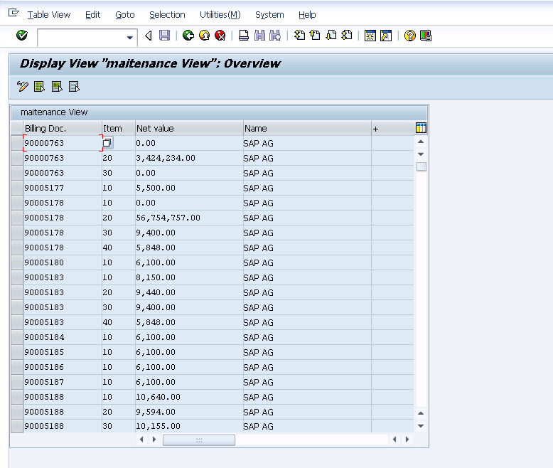 SAP TECH: Maintenance Views