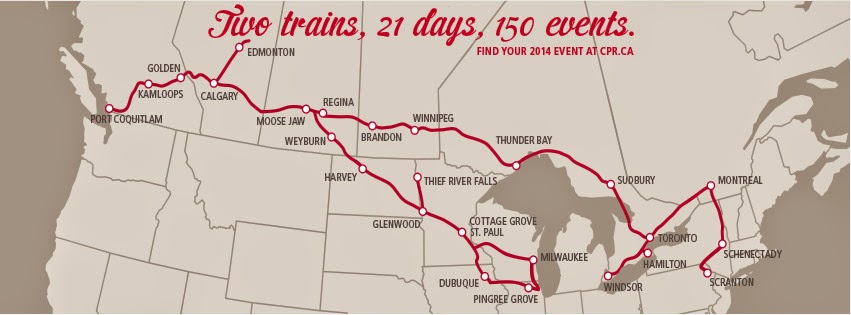 Canadian Pacific Holiday Train arriving in Banff Tomorrow at 7 pm