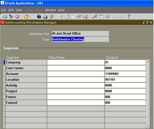 ORACLE TIPS: AR (Accounts Receivable)