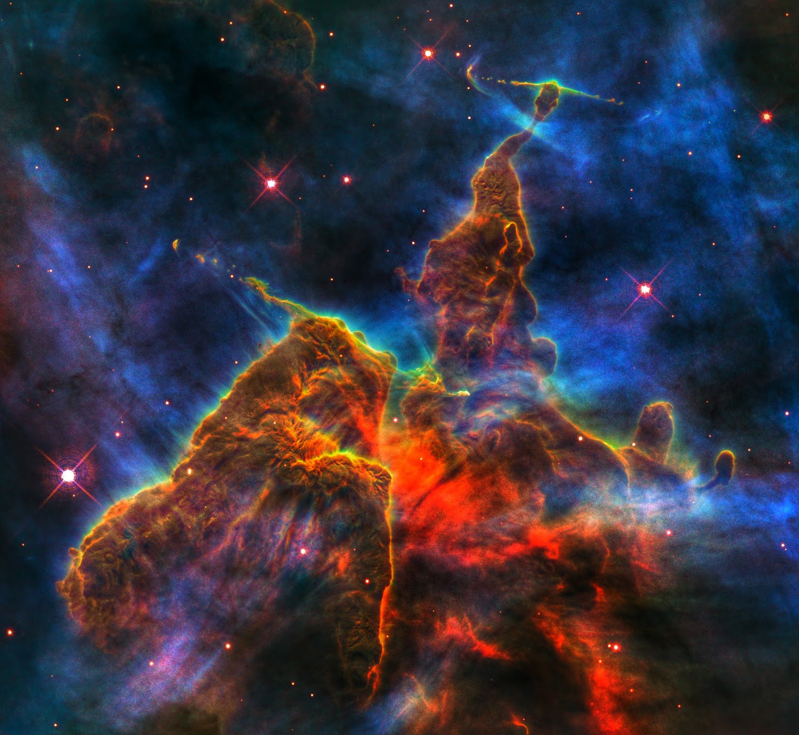 Mystic Mountain (region in the Carina Nebula) | Earth Blog