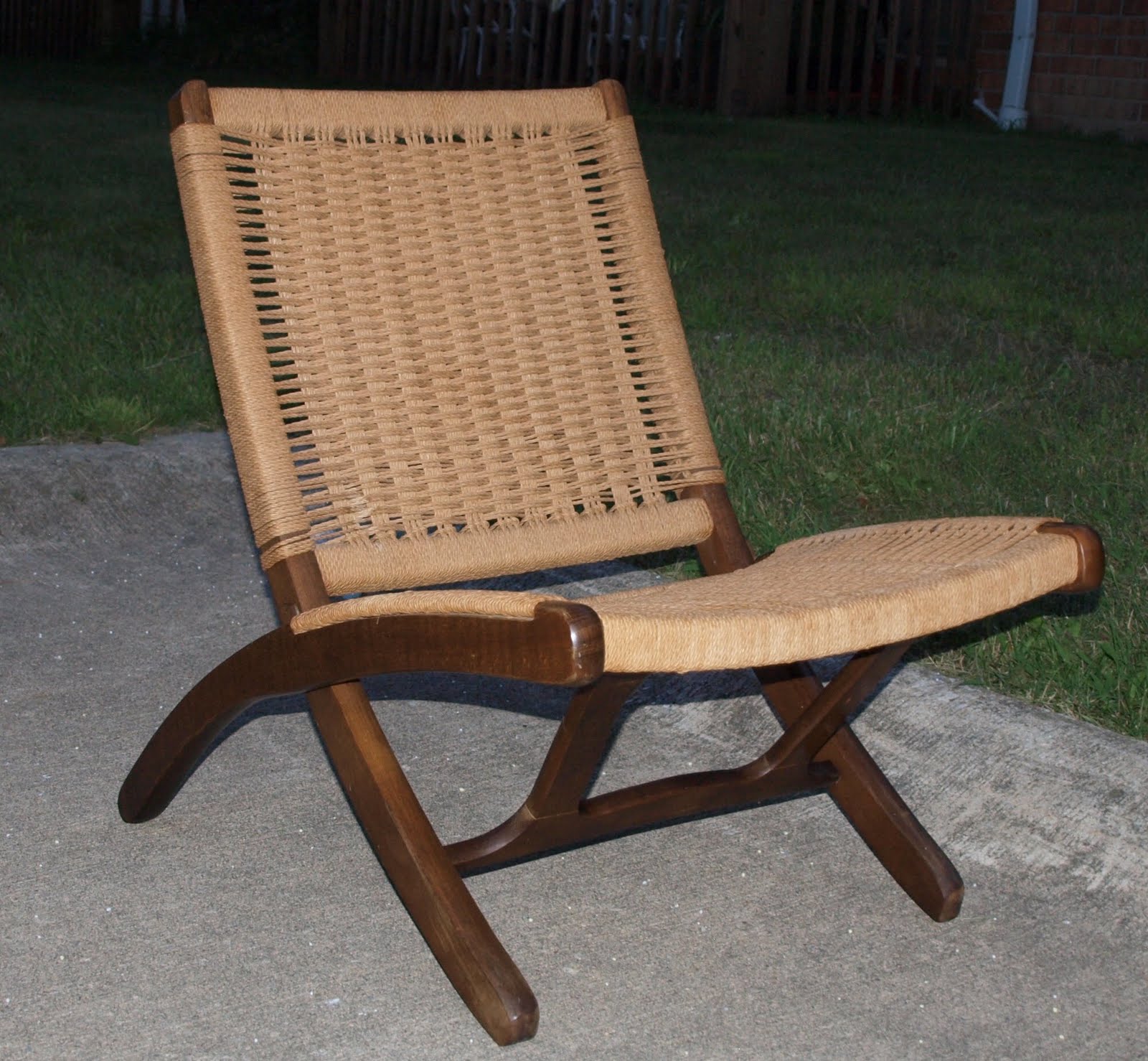 Funky Home Finds: For Sale: Wegner Style Danish Modern Paper Rope Cord ...