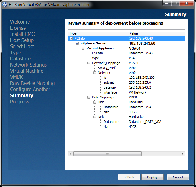 Hostile Coding: VMware: HP StoreVirtual VSA Part1 - Installation
