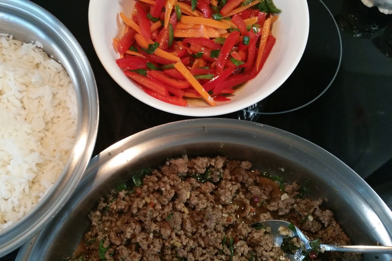 Our Kitchen, Sweet Kitchen: Thai Basil Beef (with Lemongrass Rice)