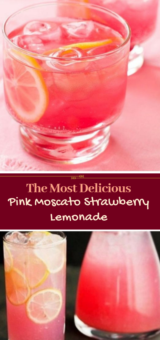 Pink Moscato Strawberry Lemonade