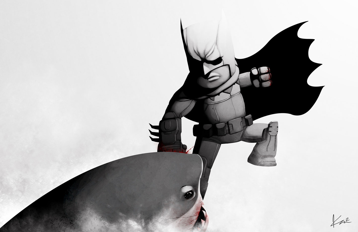 The Dork Review: Batman VS Sharks