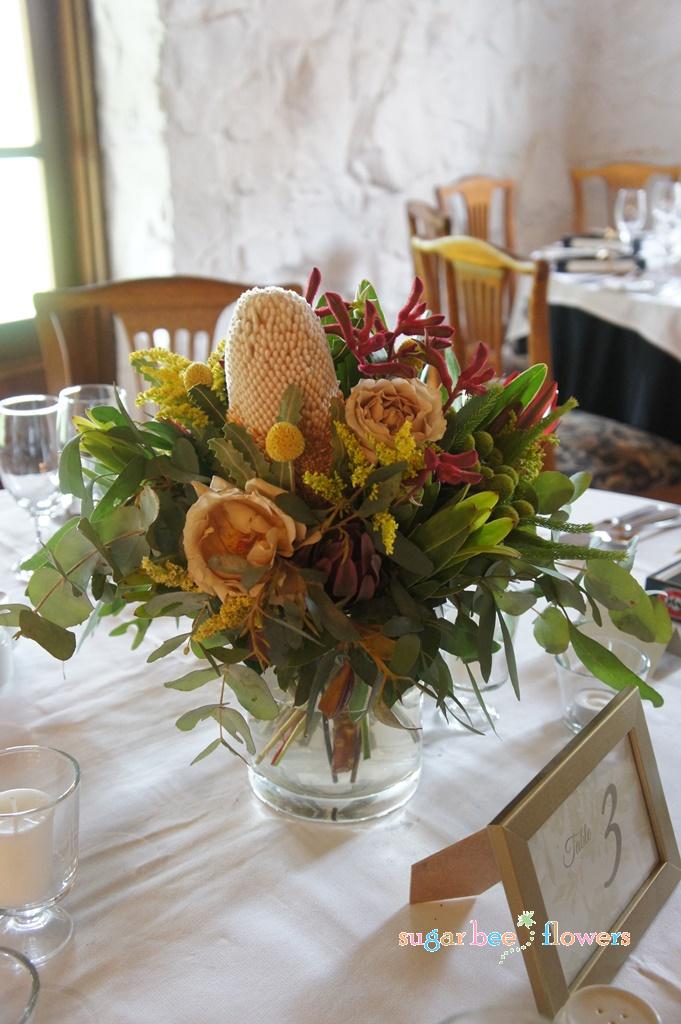 Sugar Bee Flowers: Native + Gold rose wedding at Emu Bottom Homestead ...