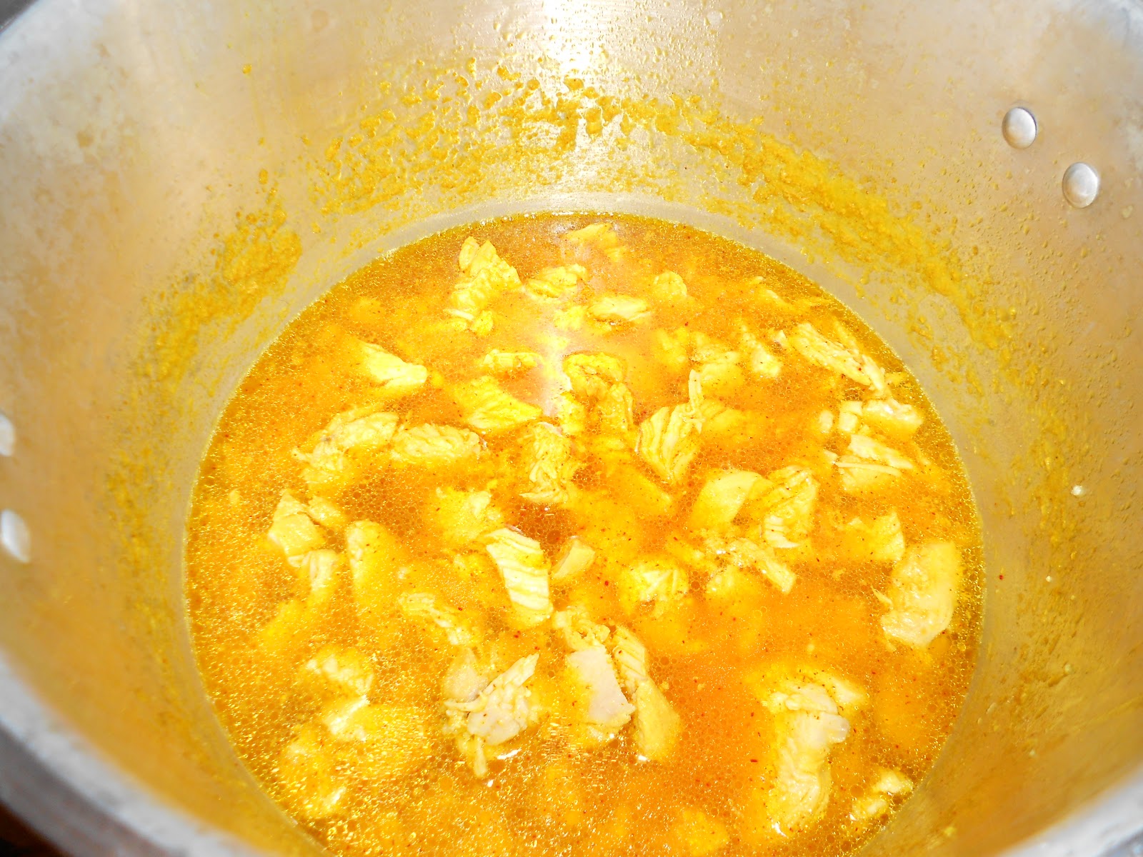 Cafe' Persia: Chicken/Rice cake (Tah-Cheen)