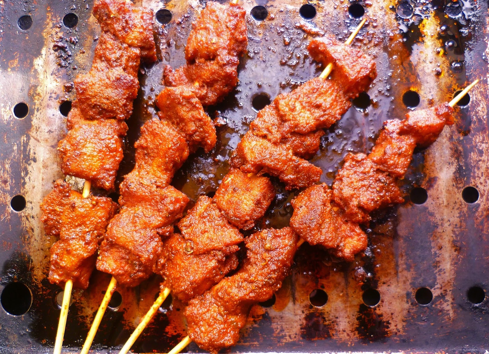 Marmaduke Scarlet: spanish moorish skewers: pinchos morunos