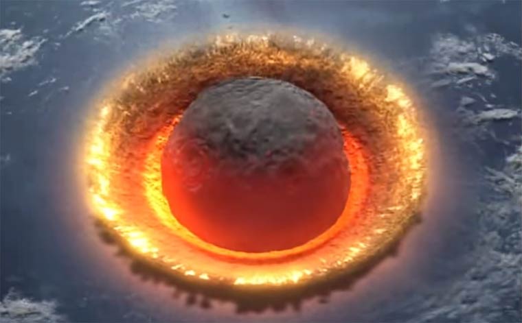 Discovery Channel - Large Asteroid Impact Simulation | Look Videos