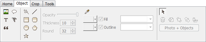 Photoscape: Photoscape Manual - Editor(Object Tab)