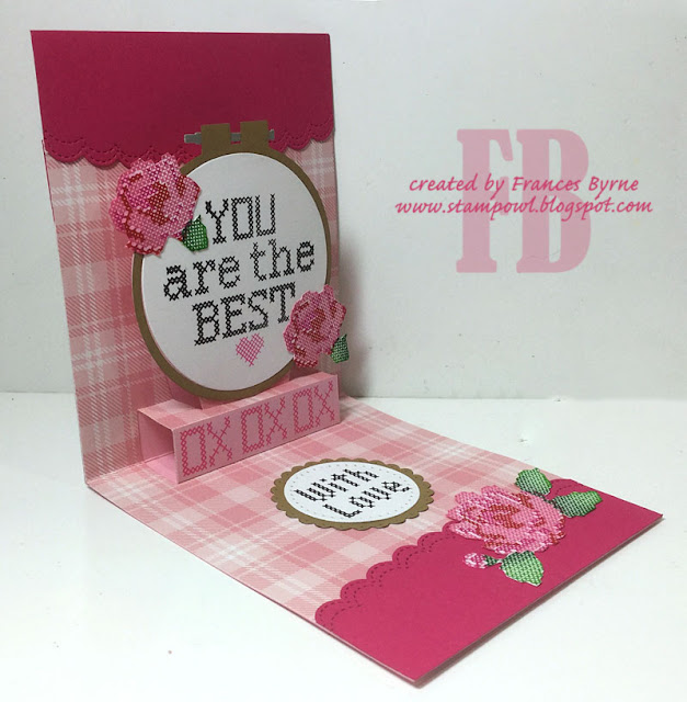 StampOwl's Studio: Stitched Roses With Love