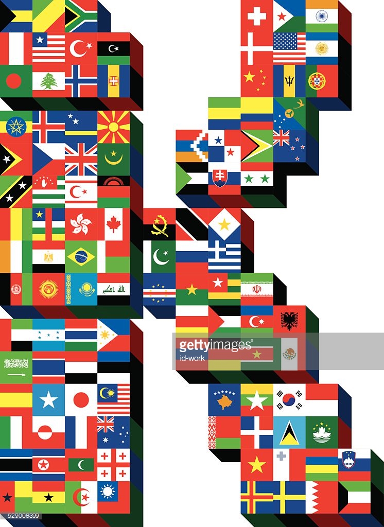 Heraldry of Life: ARTISTIC ALPHABET with Flags of the World