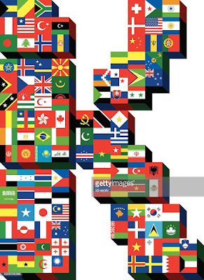 Heraldry of Life: ARTISTIC ALPHABET with Flags of the World