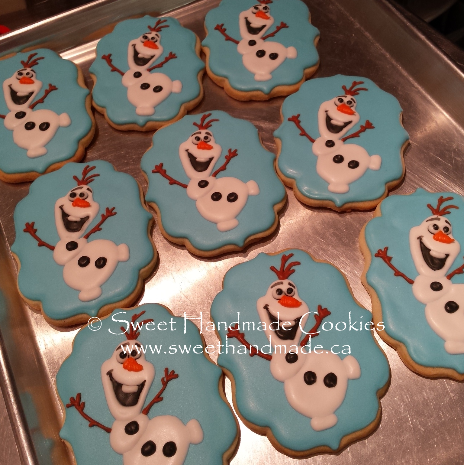 Sweet Handmade Cookies: Olaf Cookies with a Step-by-Step Picture Tutorial