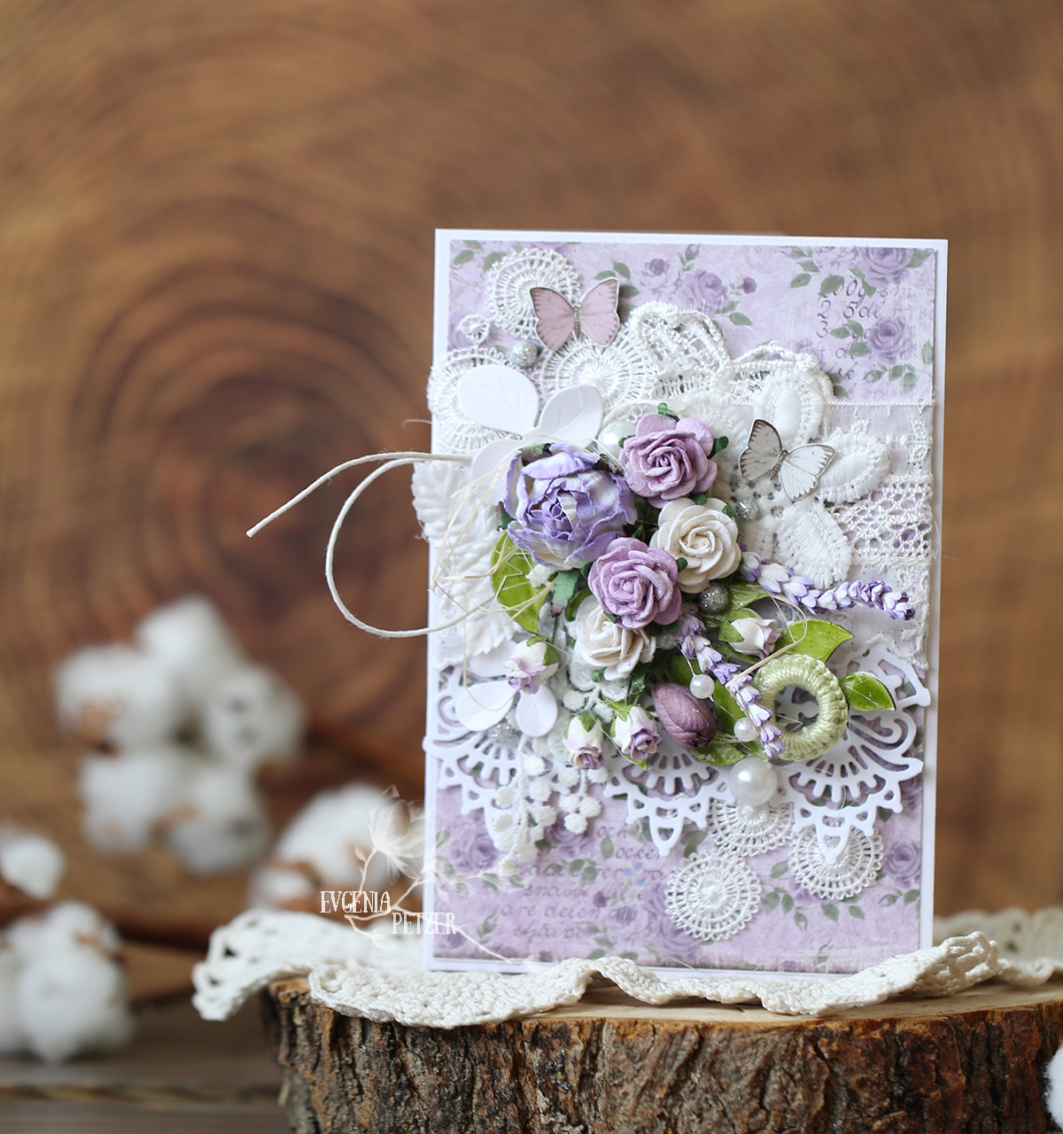 Wild Orchid Crafts: Lavender card