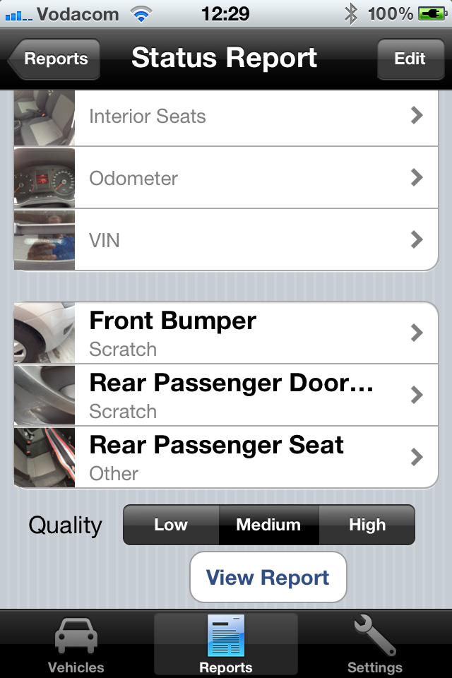 PAZ Labs: Vehicle Status Report