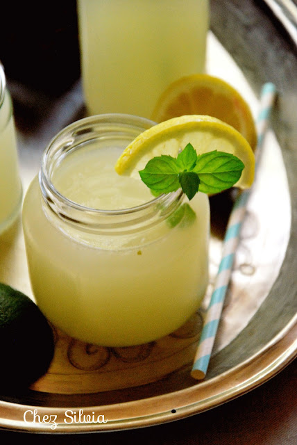 Limonada de lima, limón y menta {Sin azúcar} — Chez Silvia