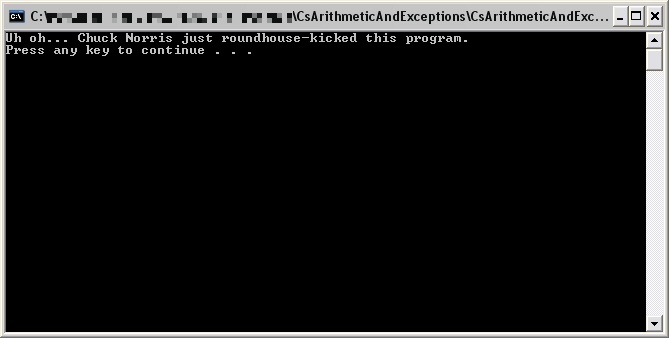 Programmer's Ranch: C# Basics: Arithmetic and Exceptions Programmer's Ranch: C# Basics: Arithmetic and Exceptions