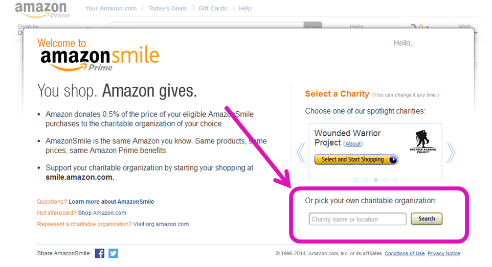 Amazon Smile: They will donate for you! - Rising Star Outreach