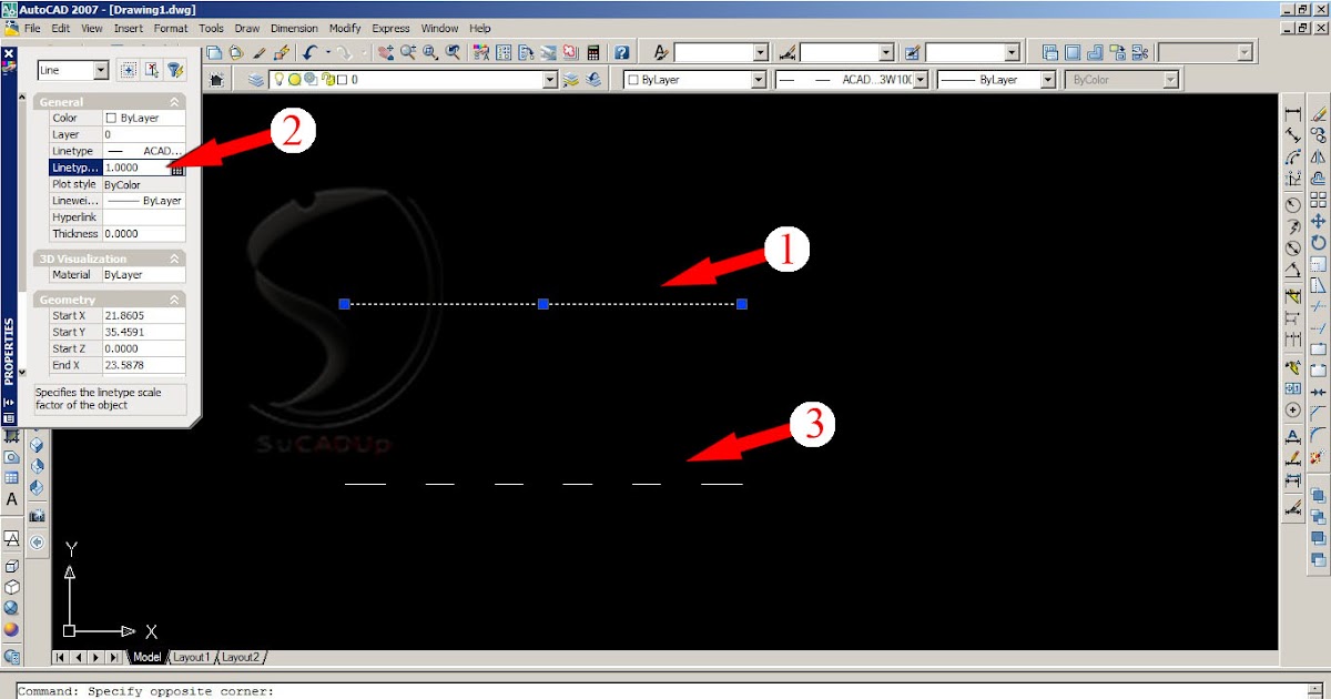 Fungsi Linetype Scale Pada AutoCAD - Tutorial Autocad dan Sketchup ...