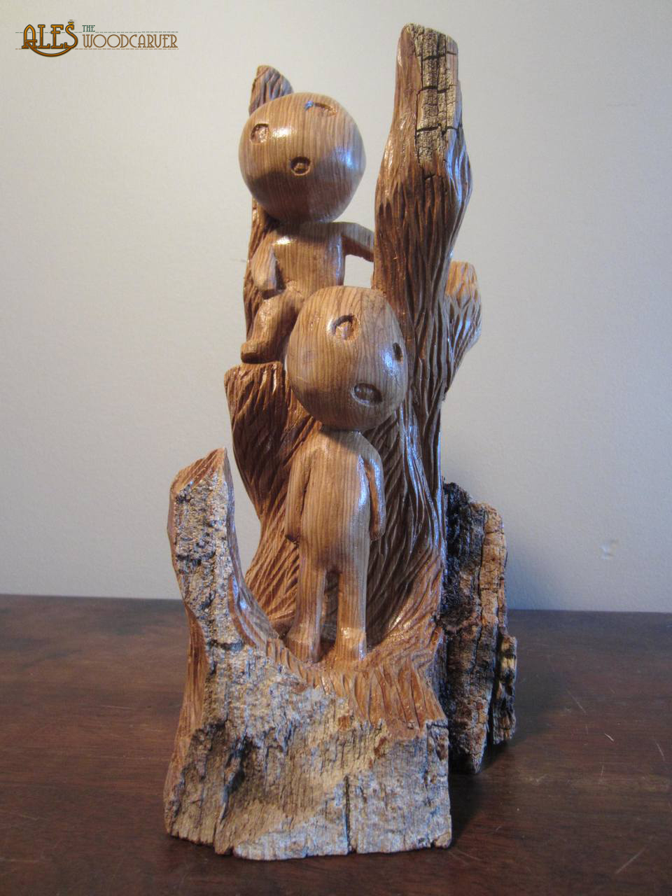 Ales the woodcarver: Kodama Tree Spirits