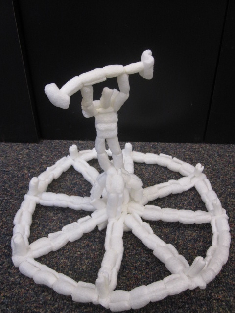 shine brite zamorano: styro snow.