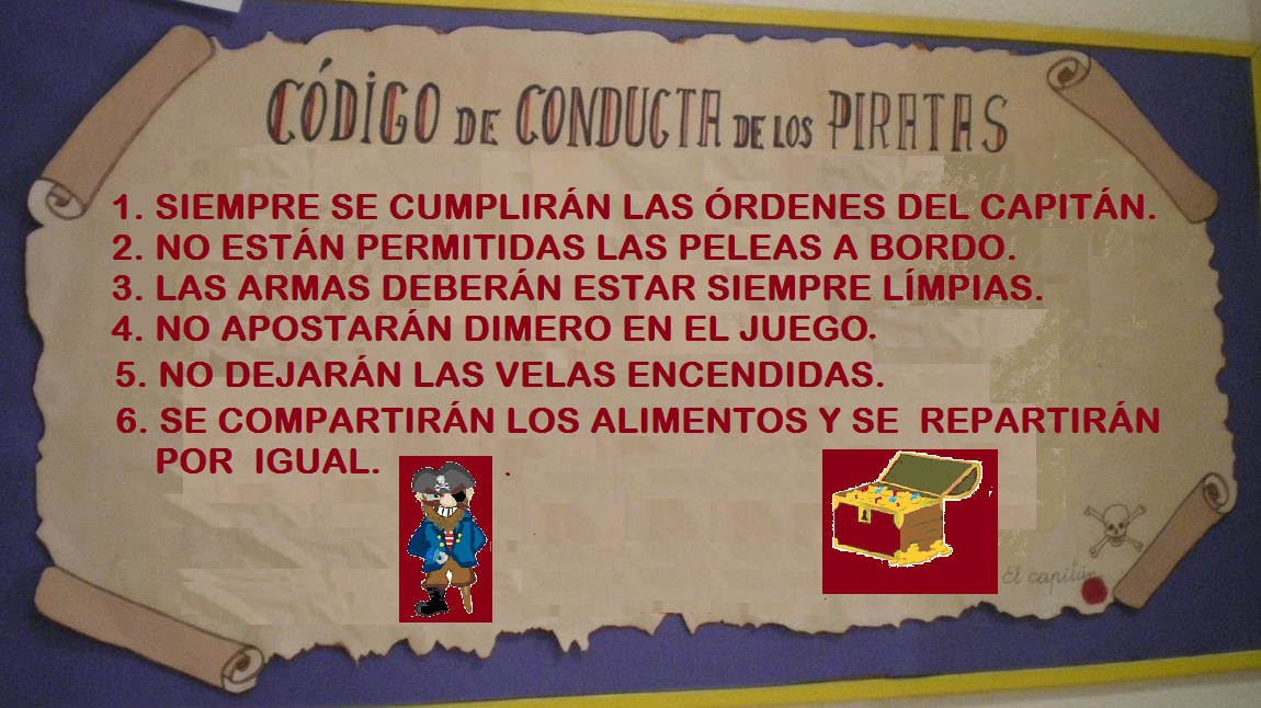 MIL PEQUES DE COLORES: LOS PIRATAS TENÍAN UN CÓDIGO