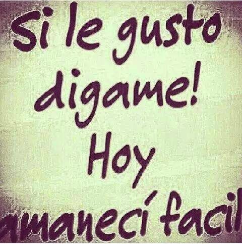 Frases Lindas Del Dia: Hoy Amanecí Facil