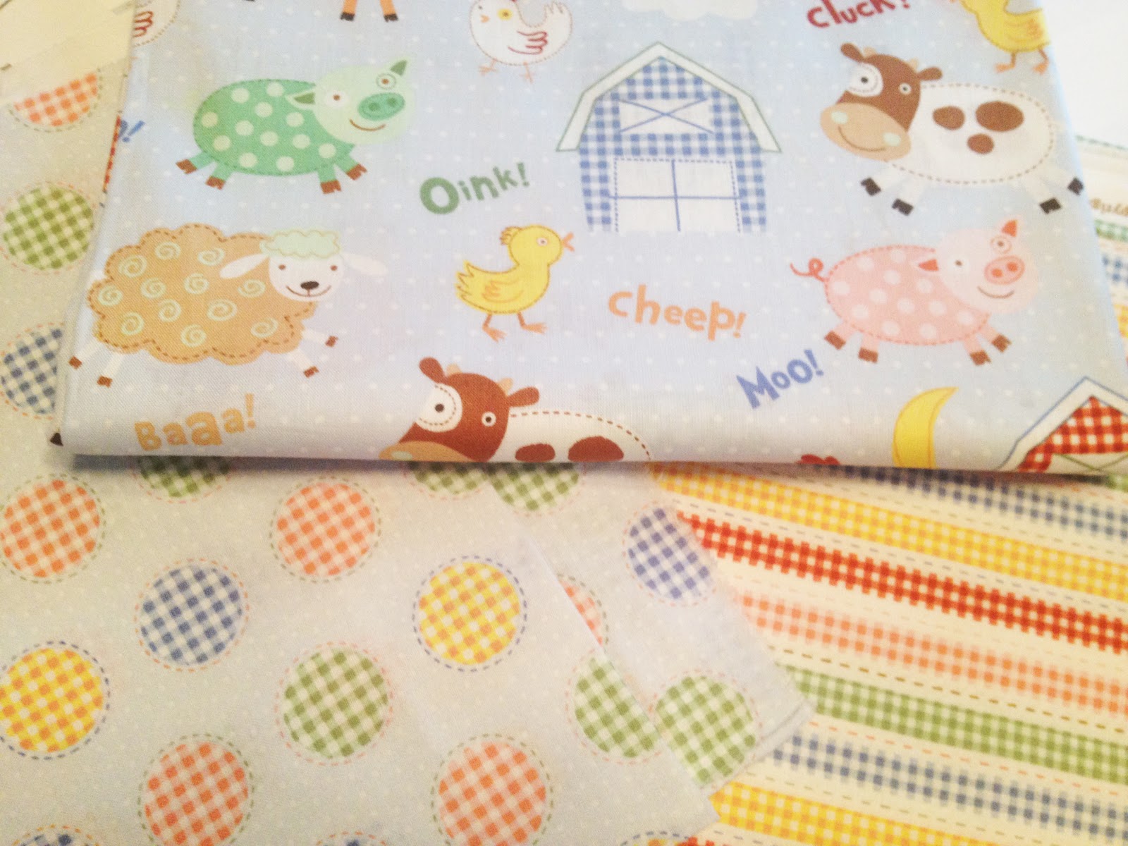 Pink Happy Thoughts Always: "Barnyard Fun" collection for Robert Kaufman