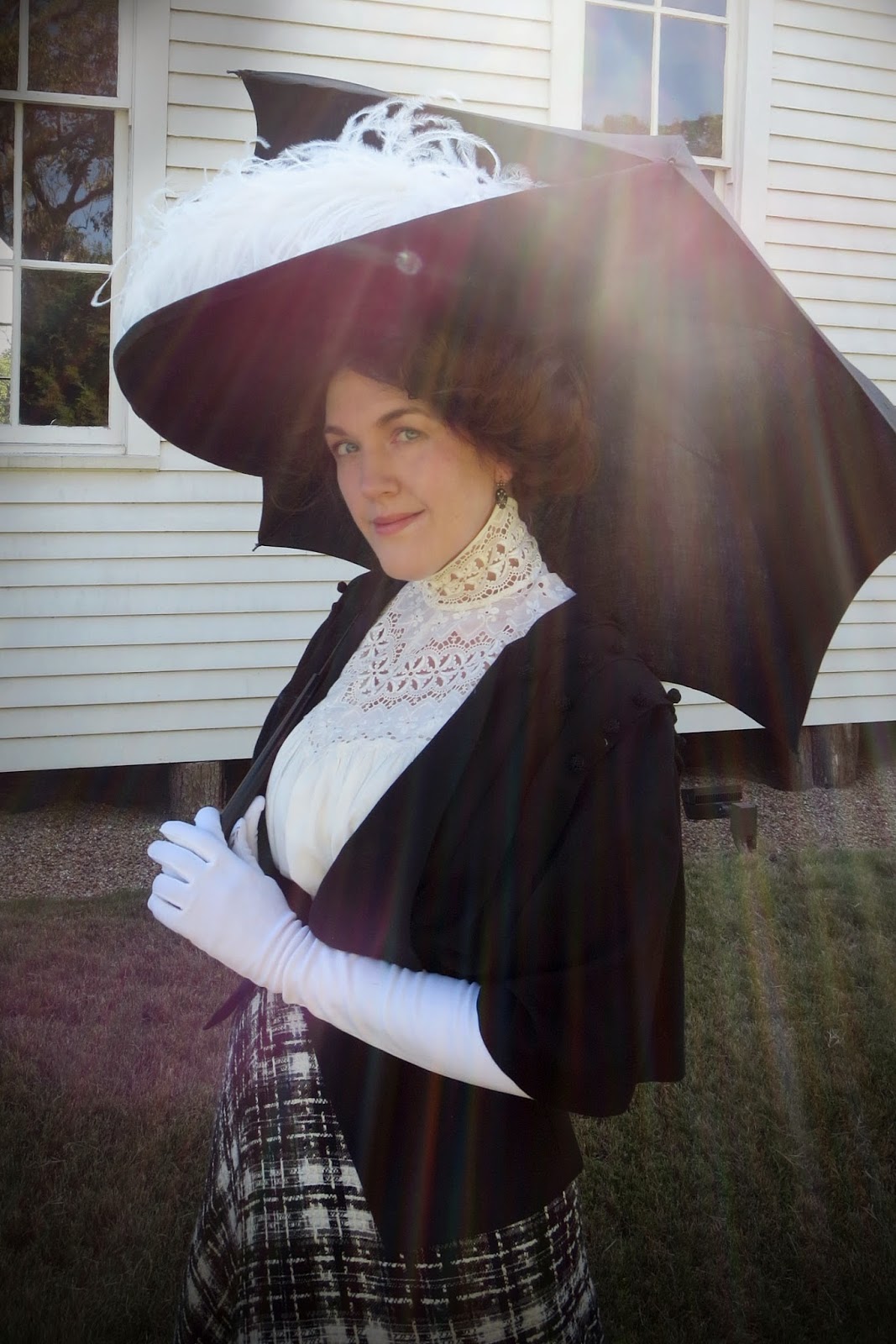 Festive Attyre: Edwardian half-mourning dress pics