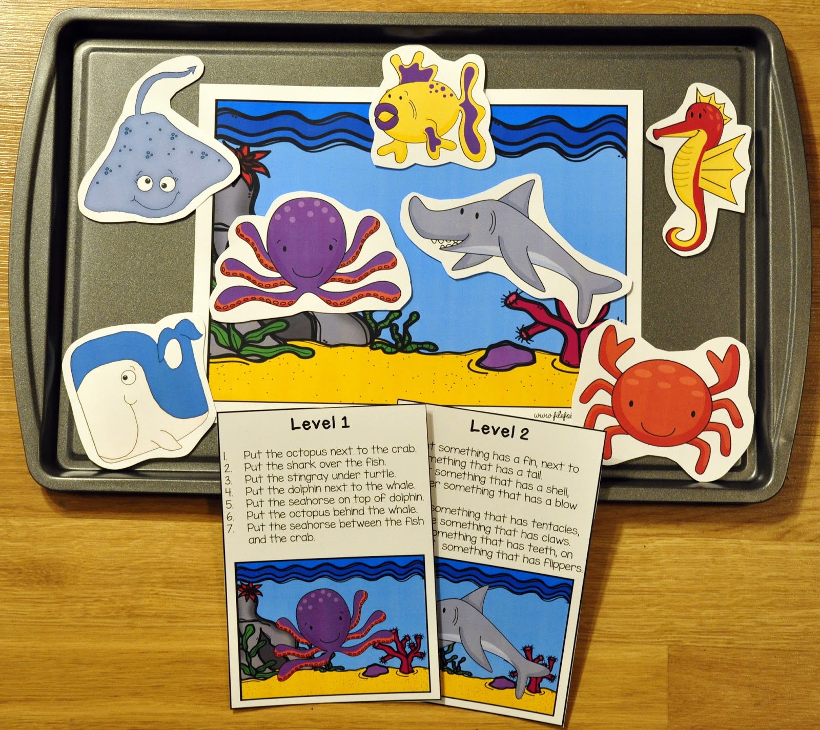 File Folder Heaven Blog: In the Deep Blue Sea Adapted Book and ...