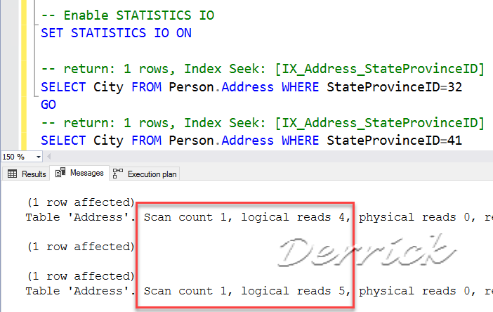 德瑞克：SQL Server 學習筆記: [SQL Server] Look at Execution Plan and index: use ...