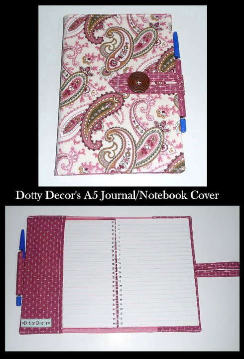 Dotty Decor: A5 JOURNAL/DIARY COVERS