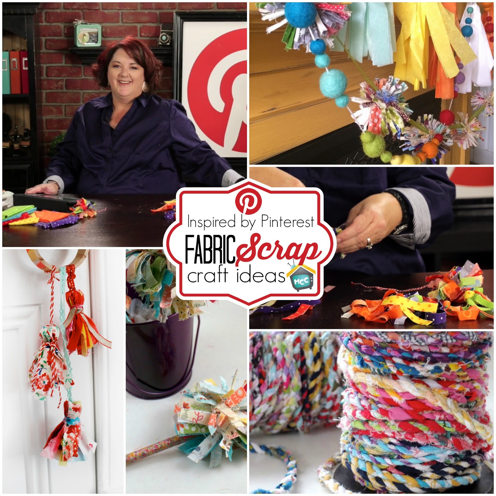 Allred Design Blog: Inspired by Pinterest: Fabric Scrap Ideas