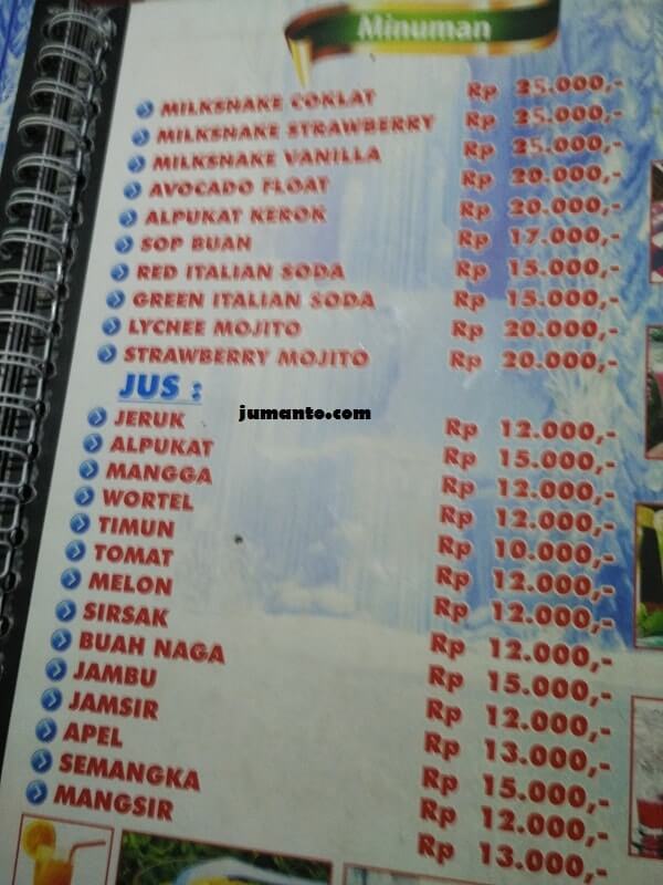 Menu Rumah Makan Kayu Bandar Lampung - Desain Rumah Modern