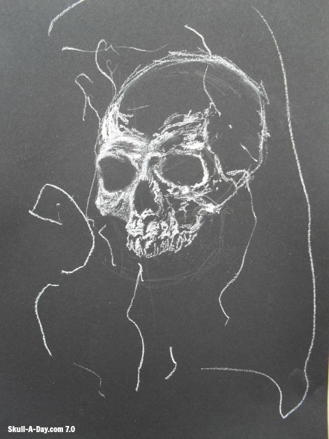 Chalk Skull