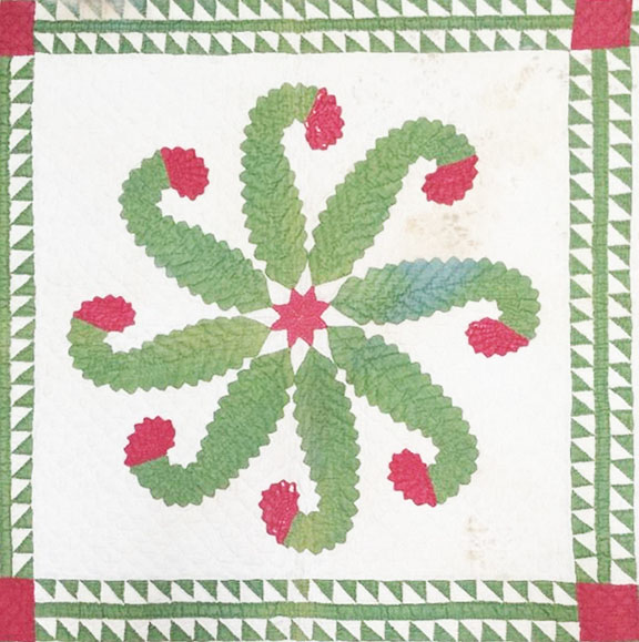 Cloud of Quilt Patterns: Princess Feathers: Plain and Fancy