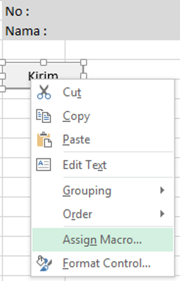 Input Data Menggunakan Makro