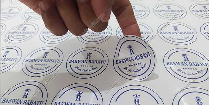 Percetakan Stiker, Cutting Sticker Label Mulai Rp.100,-/pcs*