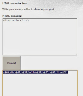 CodeInclude: Convert HTML code to show in post