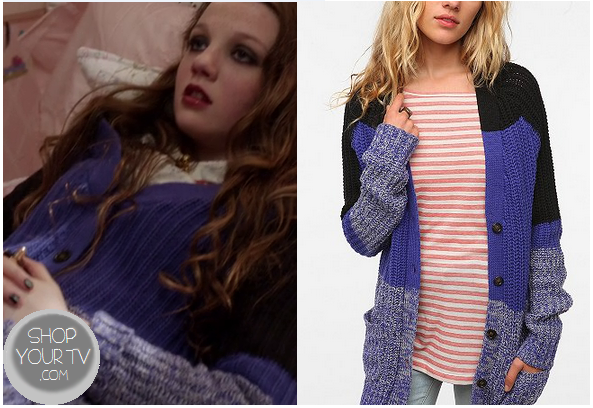 The Carrie Diaries: Season 1 Episode 3 Dorrit's Blue Knit Cardigan ...