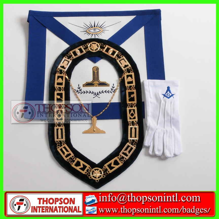 Thopson International : Masonic blue lodge officer apron