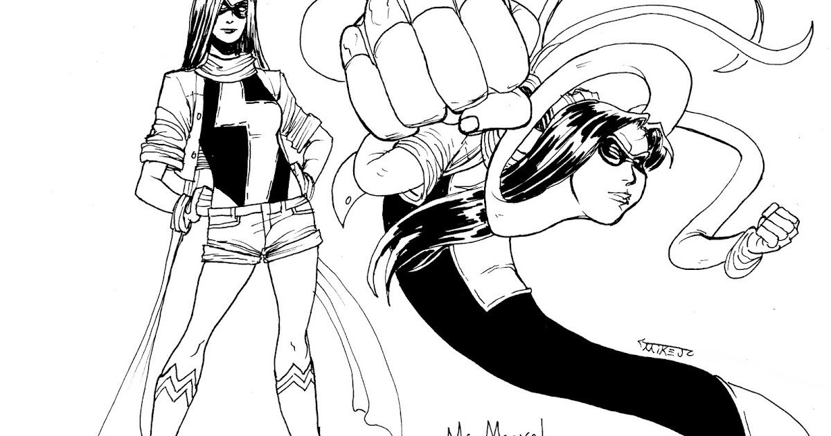 Art of Michael Johnson-Curry Mike J.C.: If they were 90s: Ms.Marvel ...