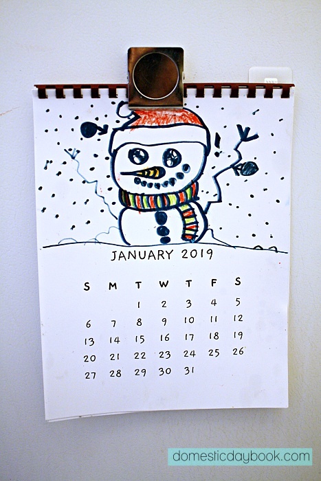 Art Project for Kids - Calendar